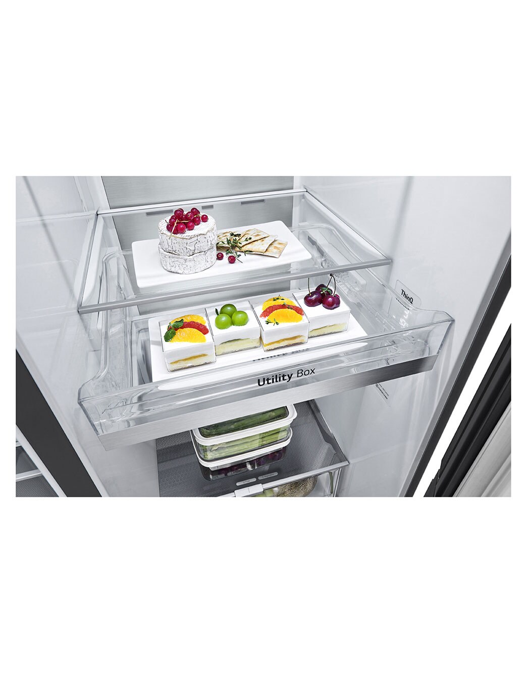 674L / 617L Kulkas Side by Side - GC-X257CQEW | LG ID