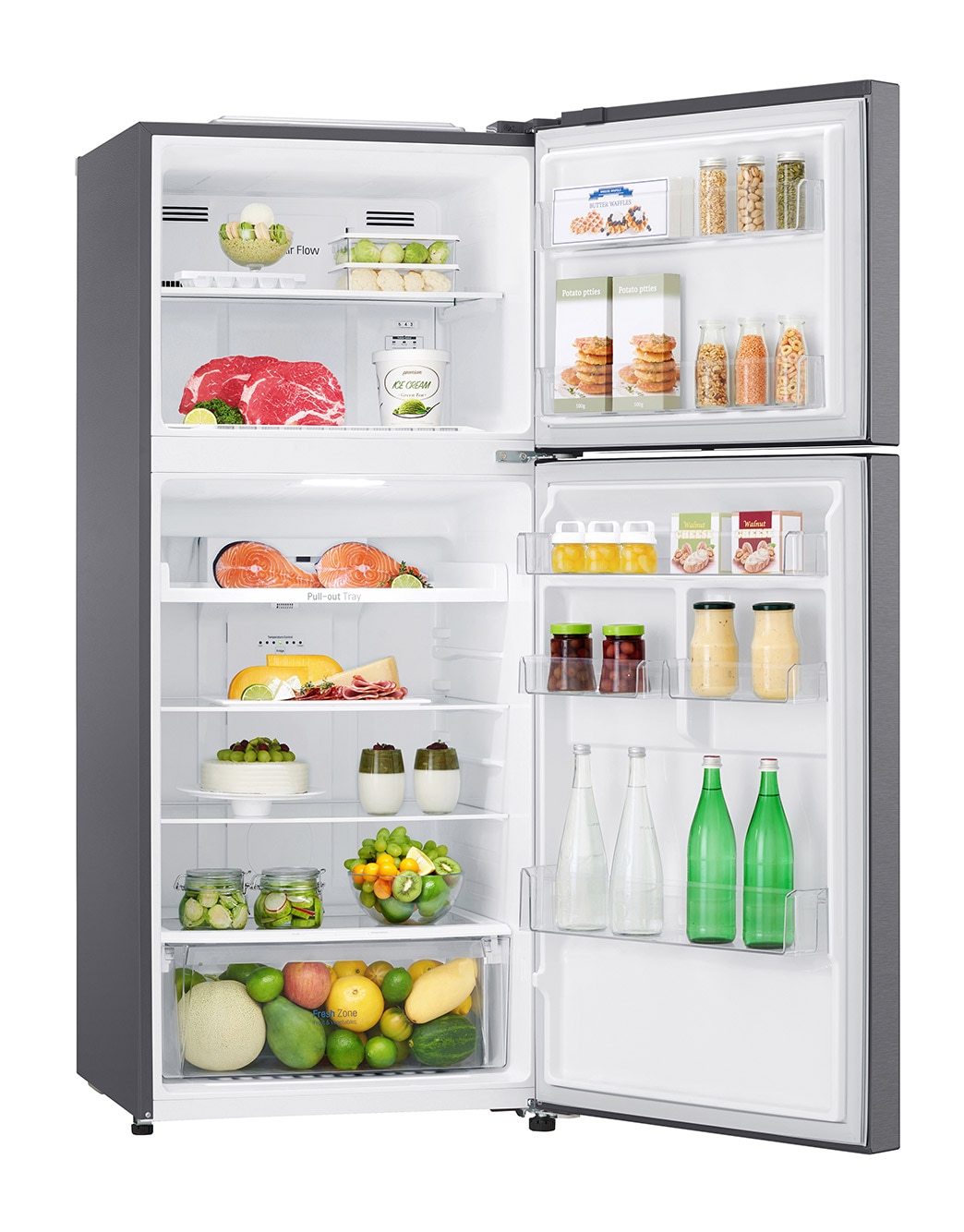 Kulkas 2 Pintu 416L gross/ 384L nett Smart Inverter dengan Boks Sayur ...