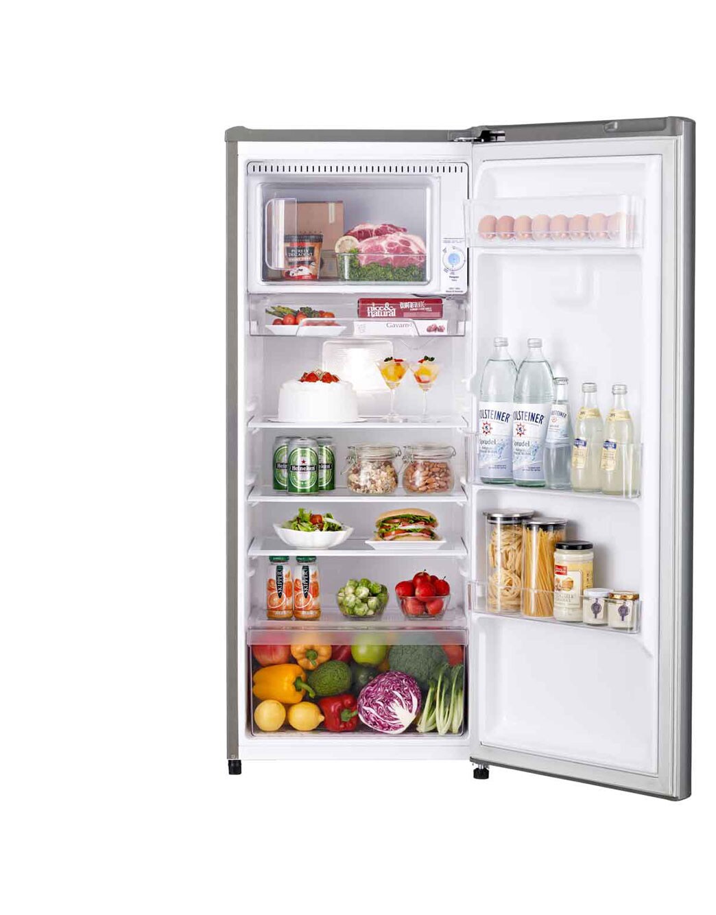 Kulkas 1 Pintu 199L dengan Kotak Sayur Besar dan Handel Pintu Ergonomis ...