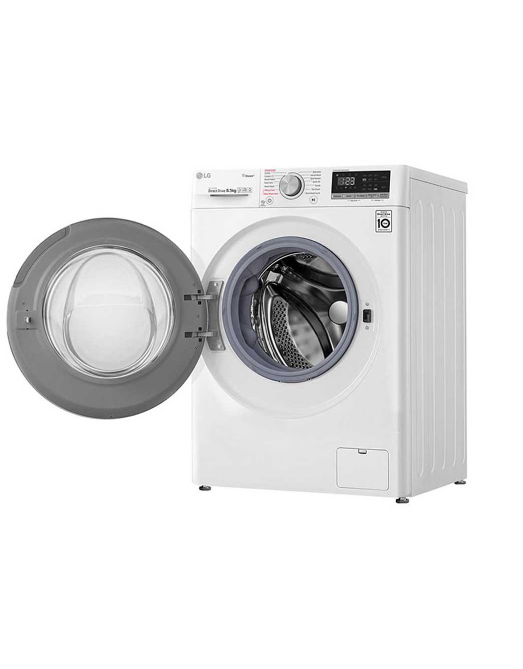 Mesin Cuci LG 8.5kg, Front Loading AI DD™ dengan Steam™, ThinQ™ dengan ...