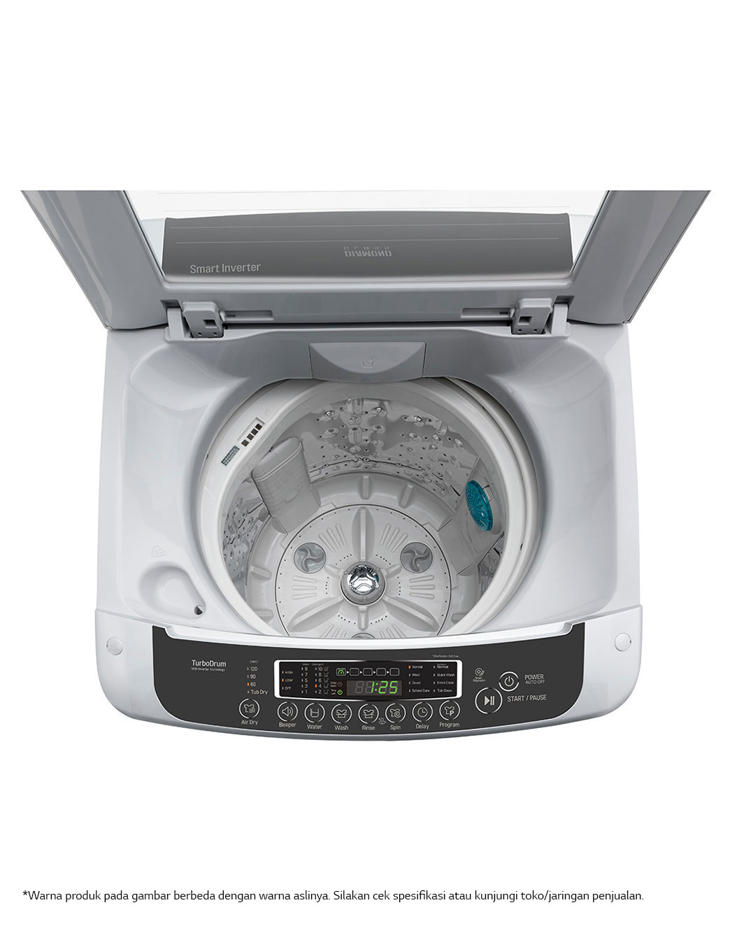 Mesin Cuci LG 16kg, Top Loading - Smart Inverter dengan Smart Diagnosis - T2516VSPM | LG ID