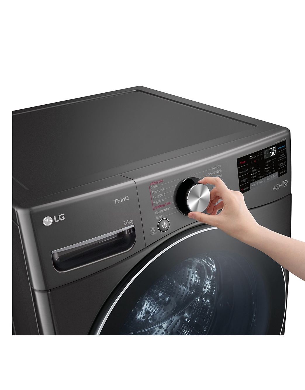 24kg Front Loading Mesin Cuci - F2724SVRB | LG ID