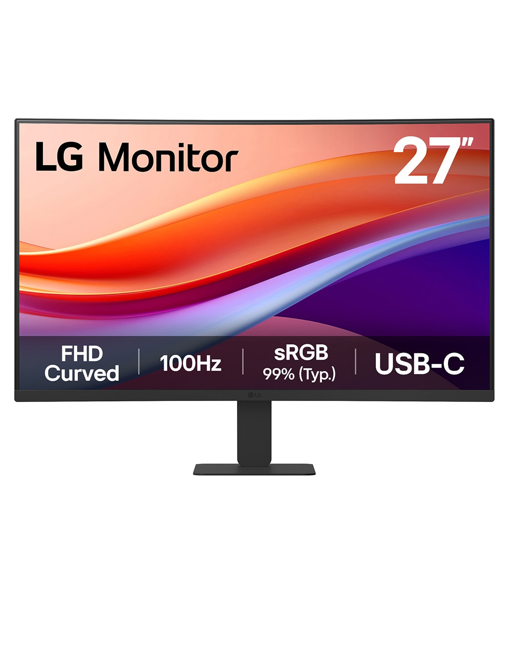 27” FHD Curved Monitor with USB-C 27U421A-B | LG ID