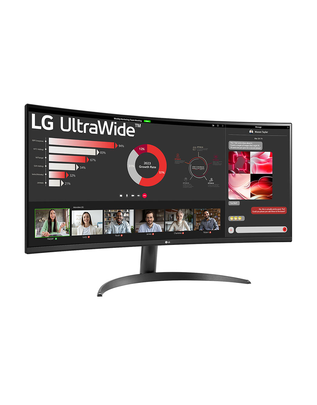 34" 21:9 Monitor Curved UltraWide™ QHD (3440x1440) dengan FreeSync ...