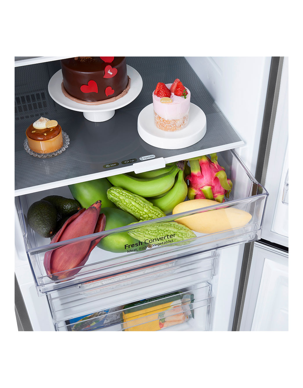 363L/335L Kulkas Bottom Freezer - GN-B389FLDM | LG Indonesia