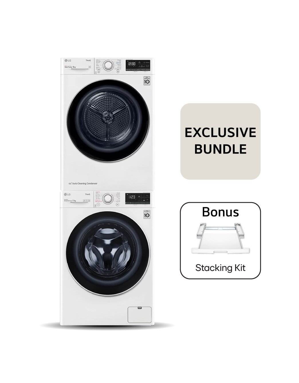 11kg Mesin Cuci + 10kg Pengering - FV1411.FRV10 | LG ID