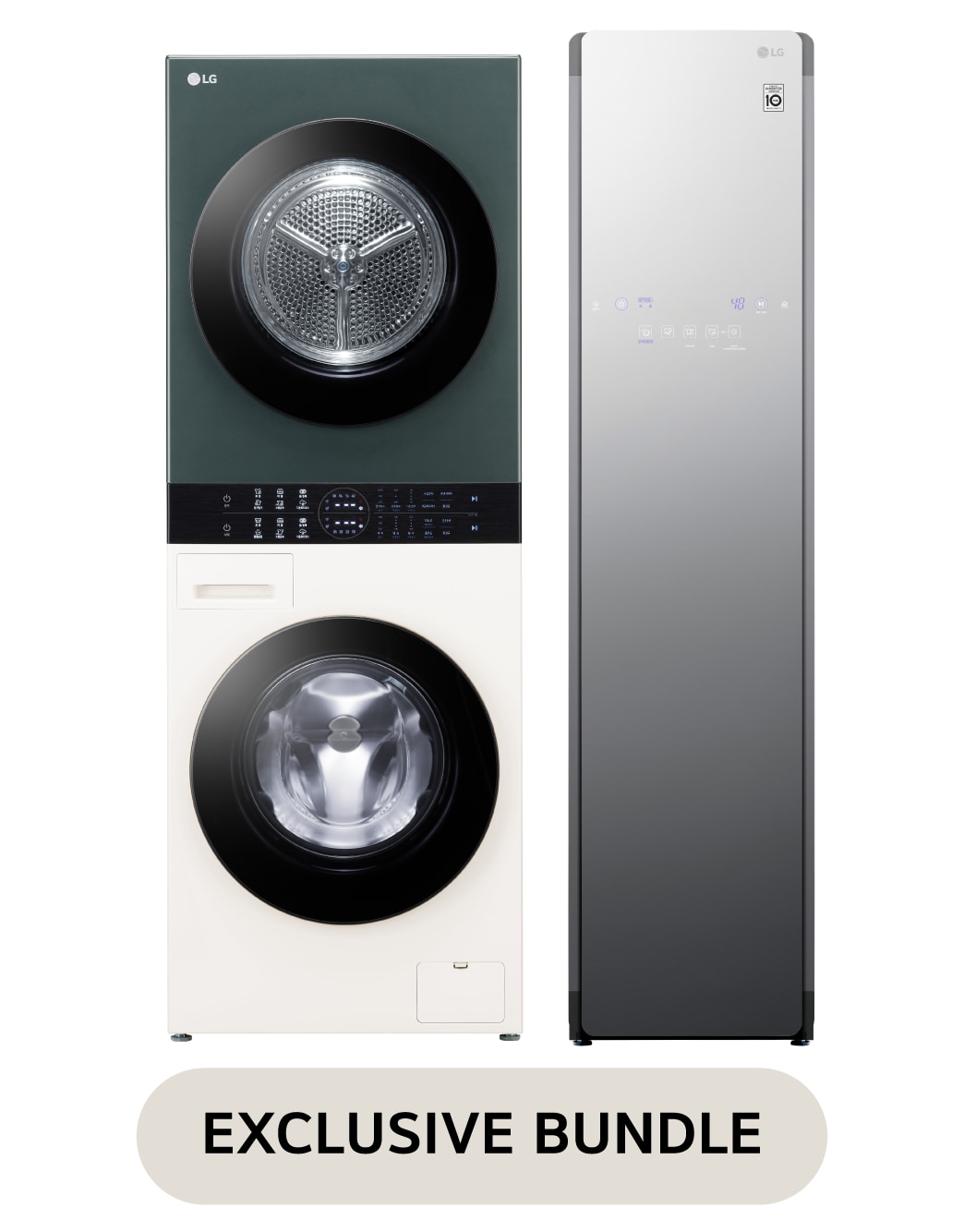 14kg/10kg WashTower™ + Styler - WT14.FS3MFC | LG ID