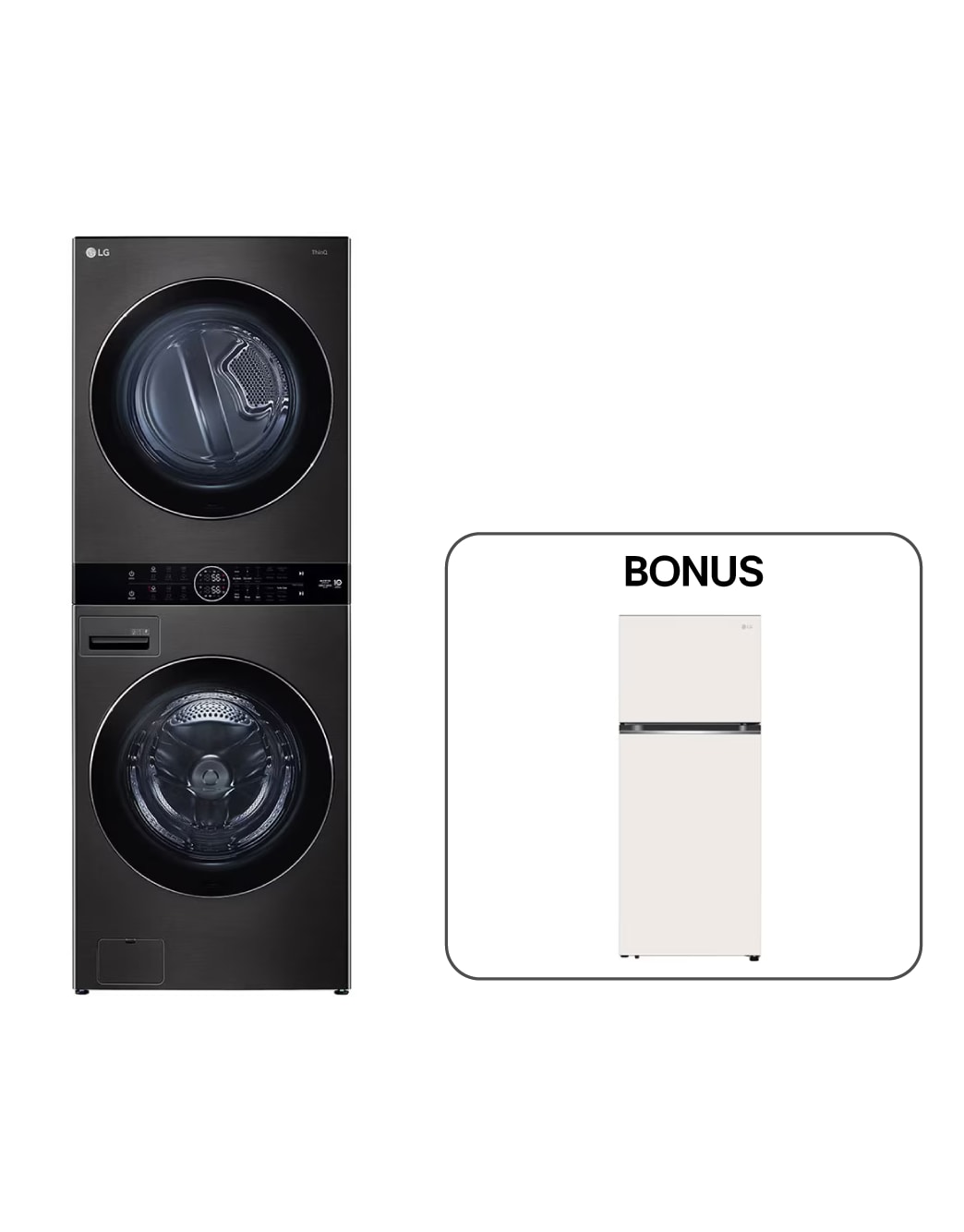 21kg/17kg LG WashTower™ - WT21.FB312B | LG ID