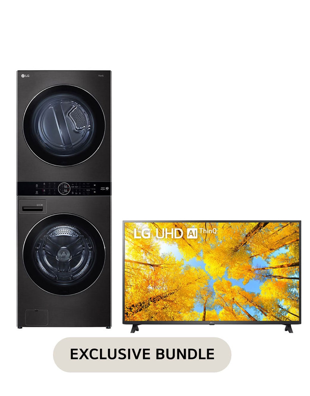 21kg/17kg WashTower™ + 55" UHD TV | LG ID