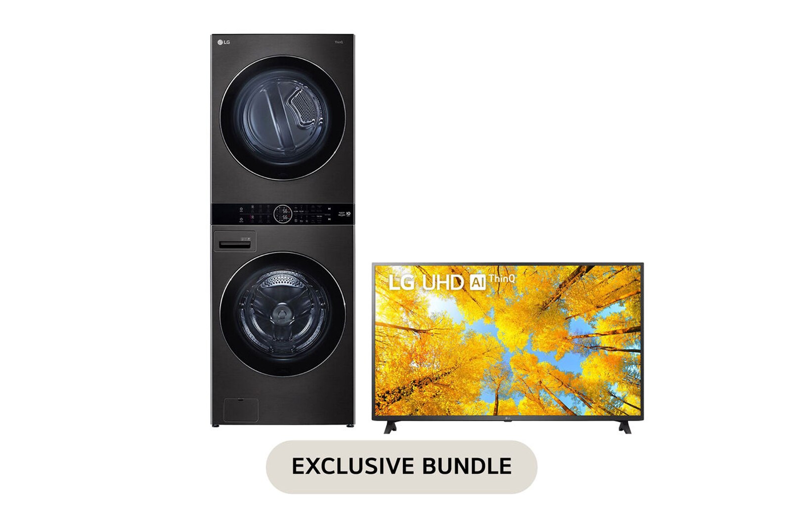 21kg/17kg WashTower™ LG + 55" UHD TV LG - WT21.F55UQ | LG ID