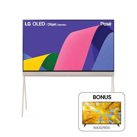 OLED Objet Posé + 50UQ7500 TV | LG Indonesia