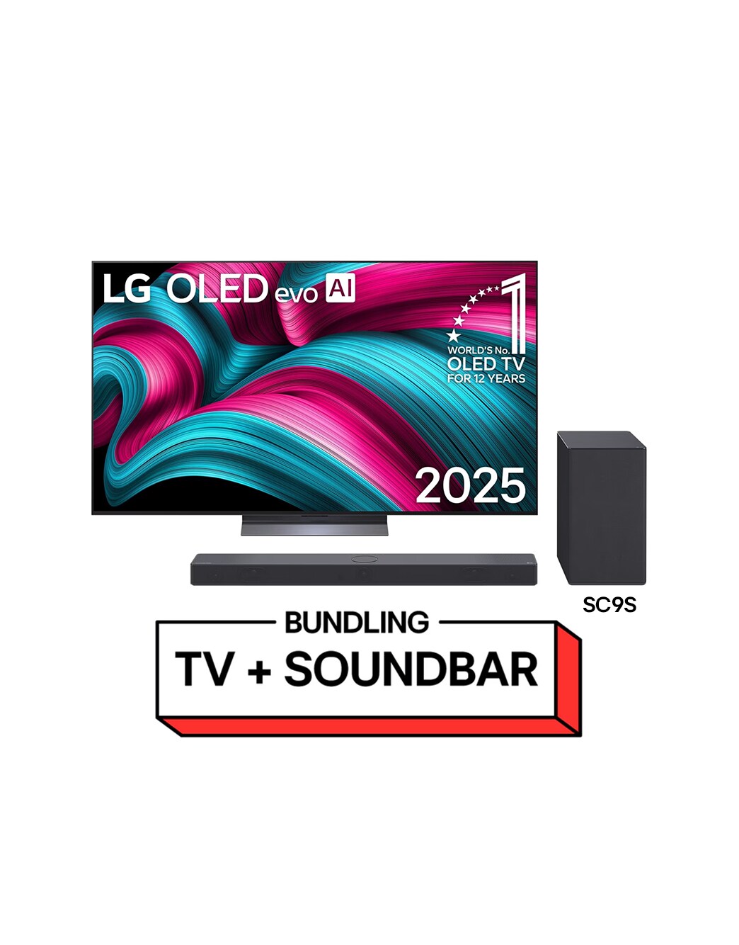 65 inch LG OLED evo AI C5 4K Smart TV + Sound Bar LG | LG Indonesia
