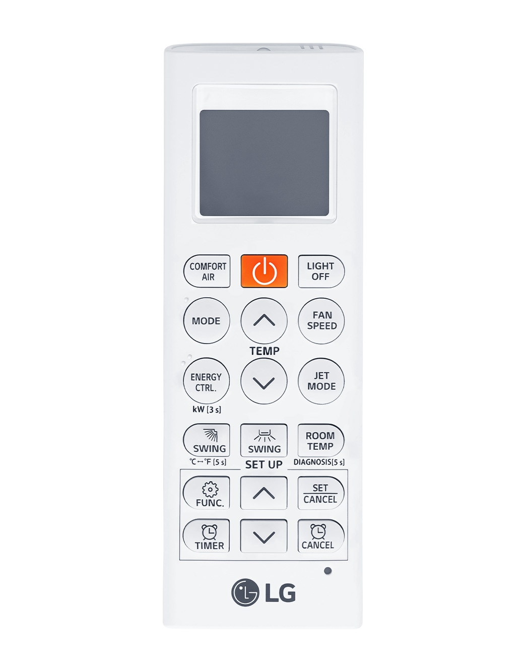 Wall Air Conditioner Remote Controller (include Holder) - AKB75075801 ...