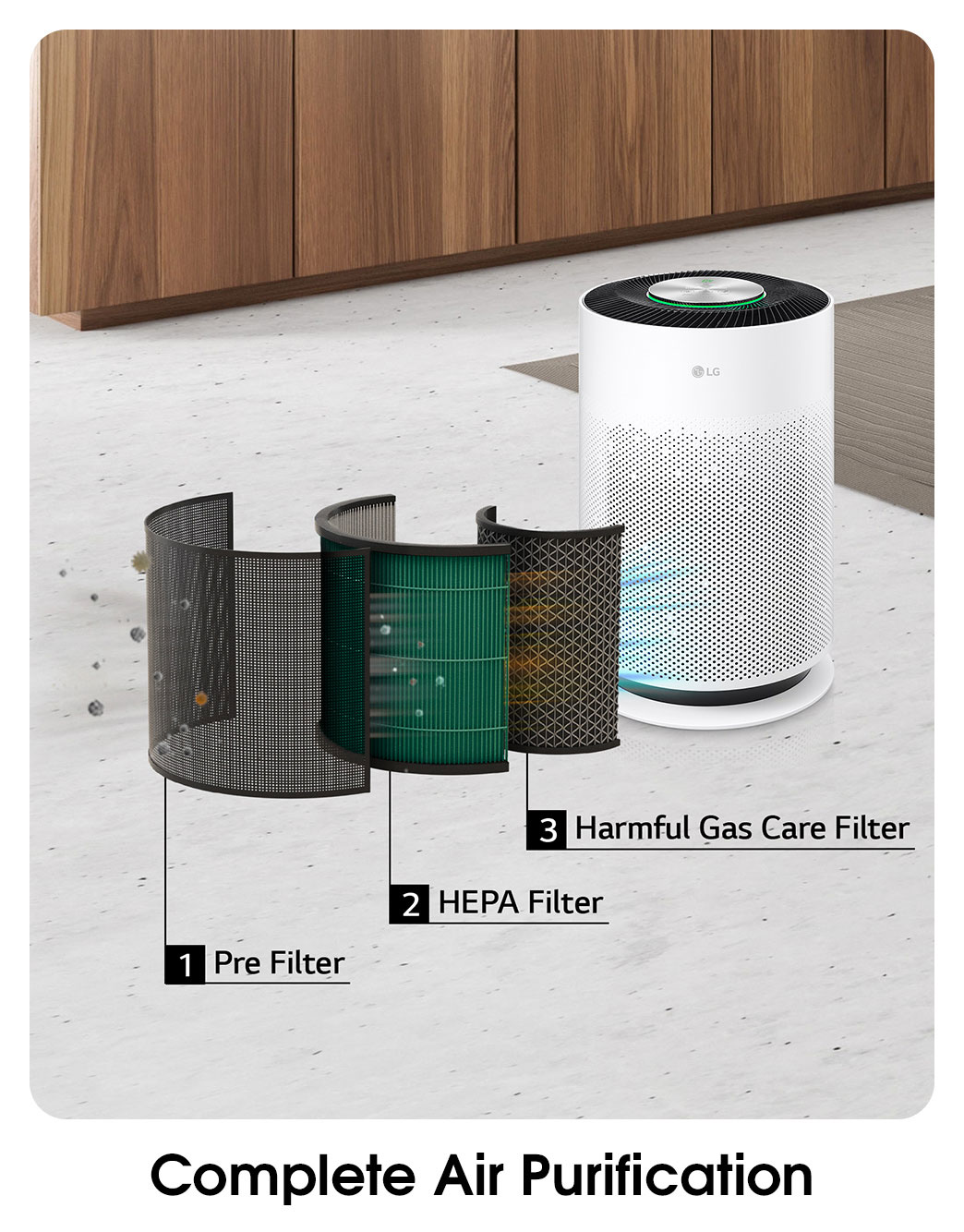 LG 360° Air Purifier, PM 1.0 Sensor - AS60GHWG0 | LG IN