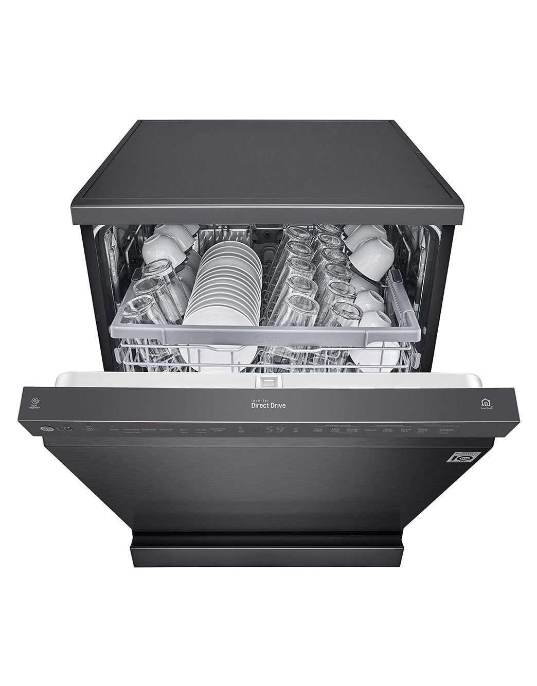 LG TrueSteam® Dishwasher, Matt Black - DFB424FM | LG India