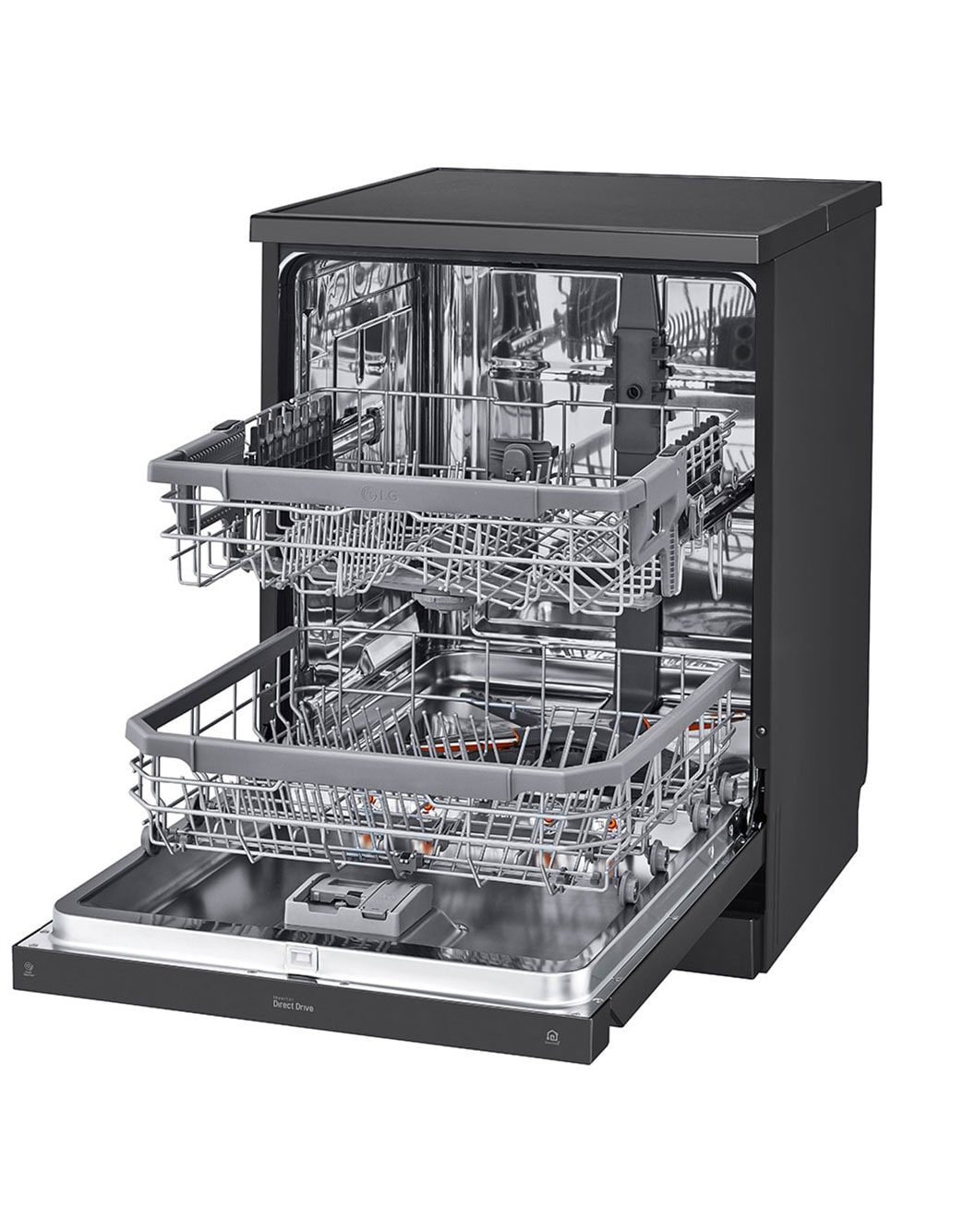 LG TrueSteam® Dishwasher, Matt Black - DFB424FM | LG India