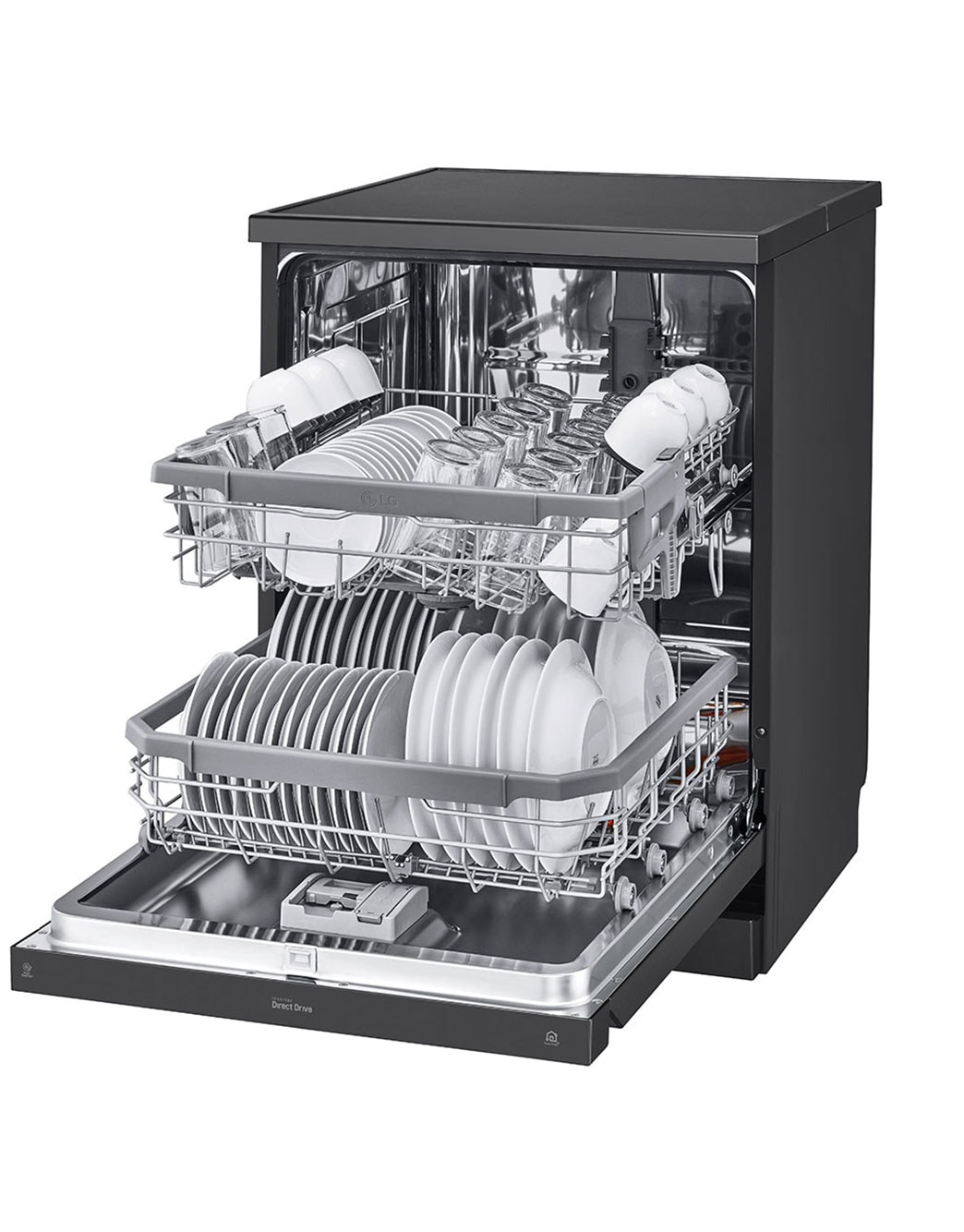 LG TrueSteam® Dishwasher, Matt Black - DFB424FM | LG India