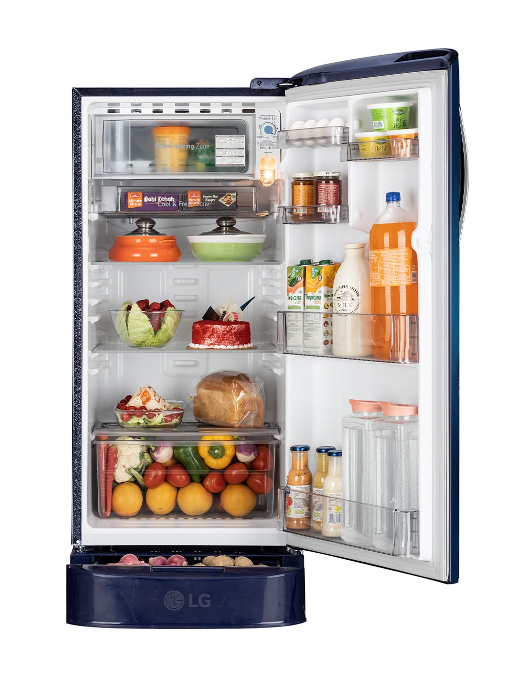 185 ltrs Single Door Refrigerator - GLD1956ZABW | LG India