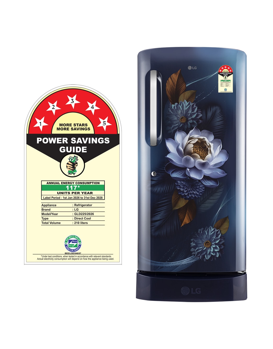 Buy 210L Single Door Refrigerator - GLD2256ZABW | LG India