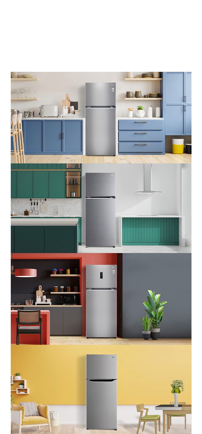 Buy 398L Double Door Refrigerator - GL-S422SPZY | LG IN