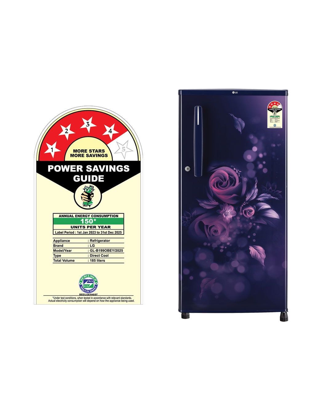 185L 4 Star Single Door Refrigerator - GL-B199OBEY | LG India