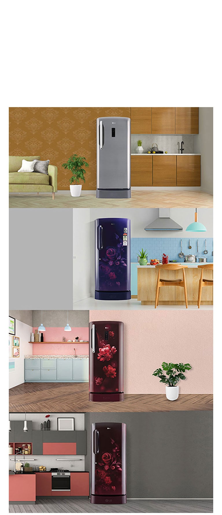 201L 3 Star Single Door Refrigerator - GL-B211HBCD | LG IN