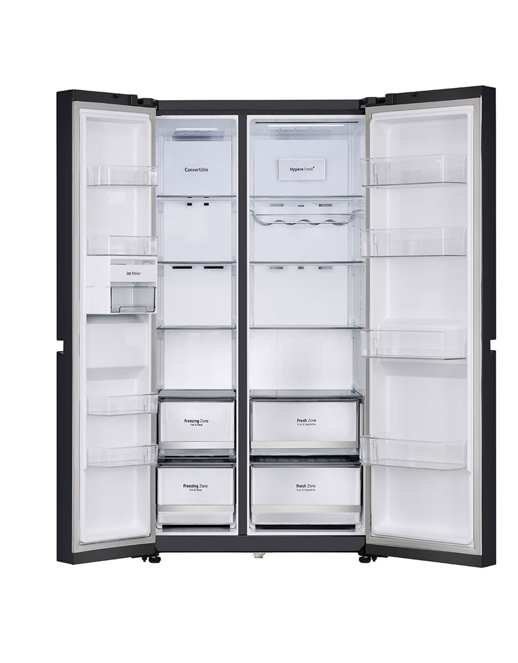 650L Wi-Fi Side-by-Side Refrigerator - GL-B257DBM3 | LG IN
