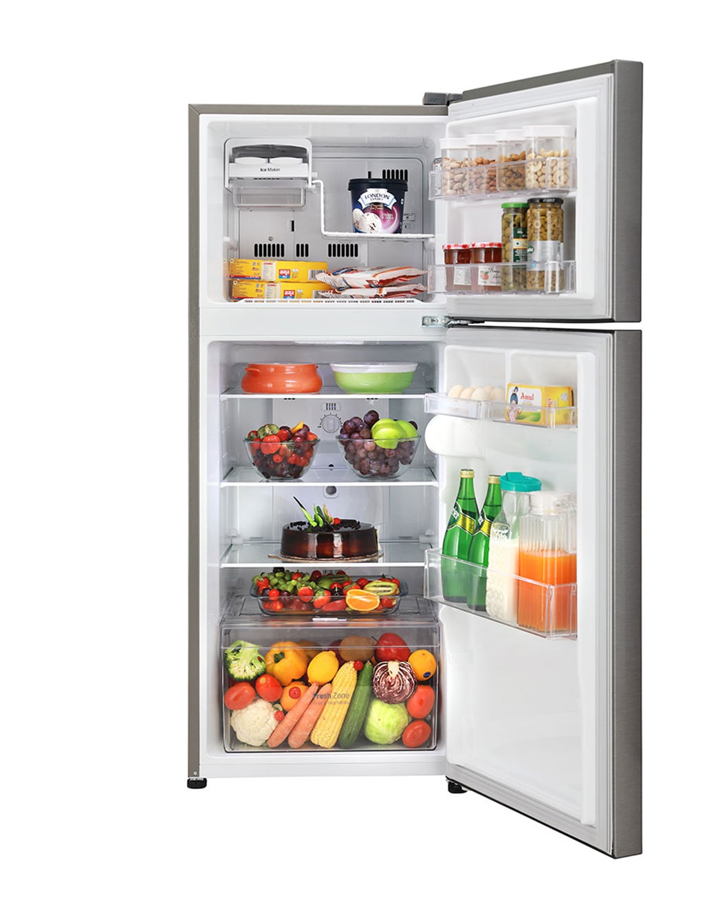 242L 2 Door Refrigerator, Dazzle Steel - GL-N292BDSY | LG IN