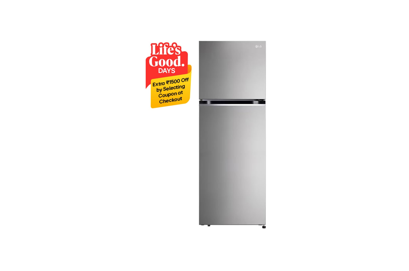Buy 322L Double Door Refrigerator - GL-S342SDSX | LG IN | LG IN