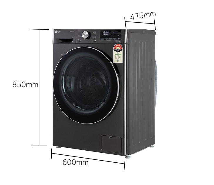 9KG Front Load Automatic Washing Machine- FHP1209Z9B | LG IN