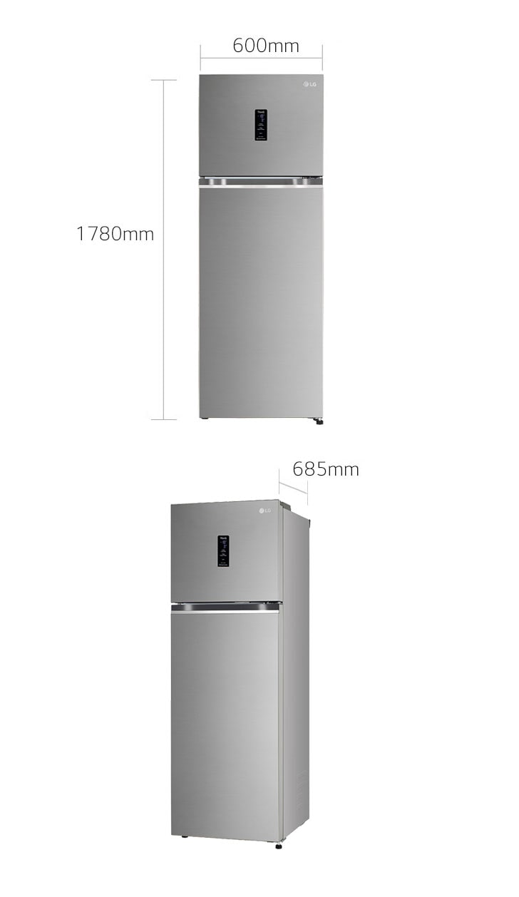 Buy LG 272L Double Door Refrigerator - GL-T312TPZX | LG IN