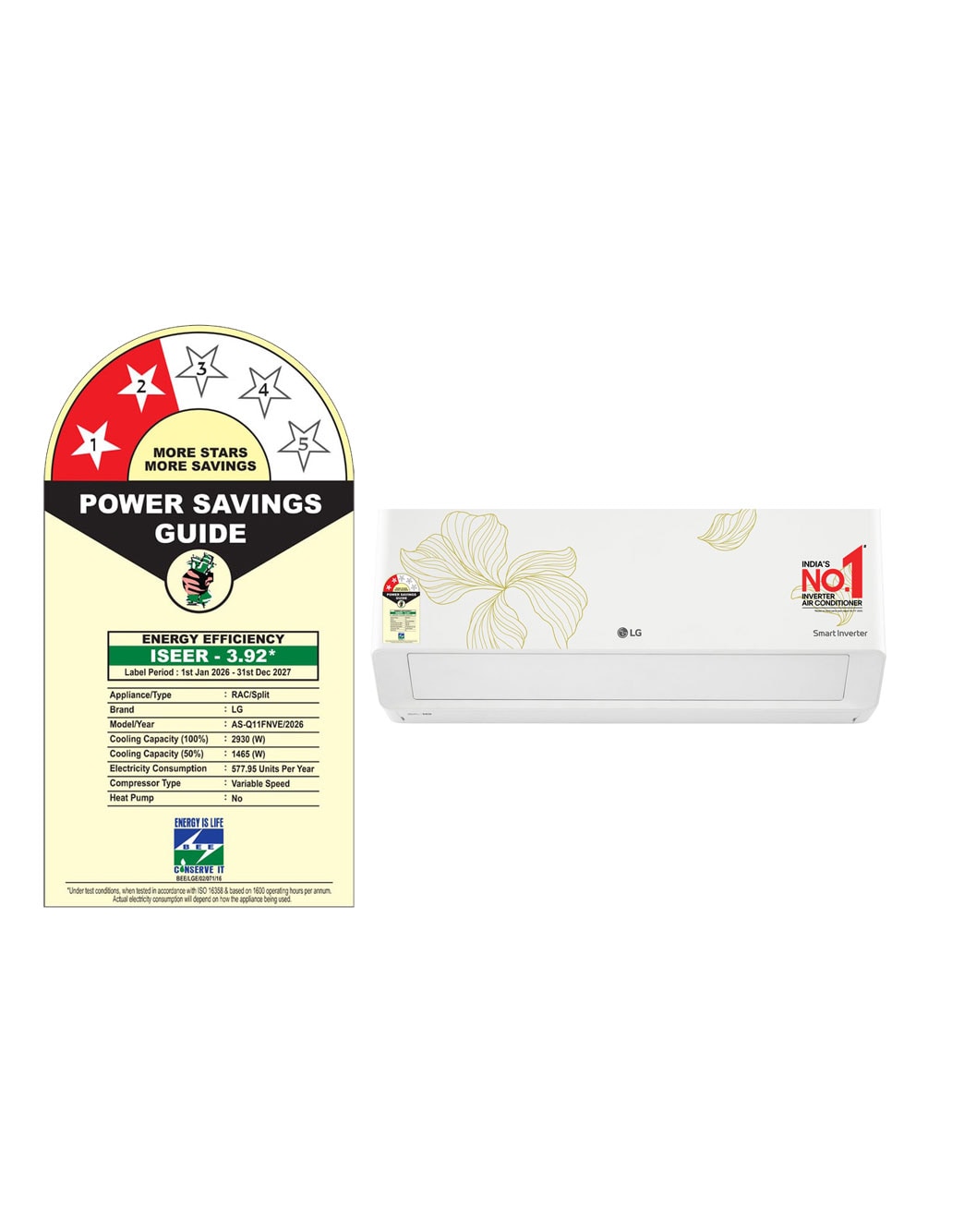 3.2 kW (0.8 ton) Gold Fin+ Split AC - AS-Q11FNVE | LG India