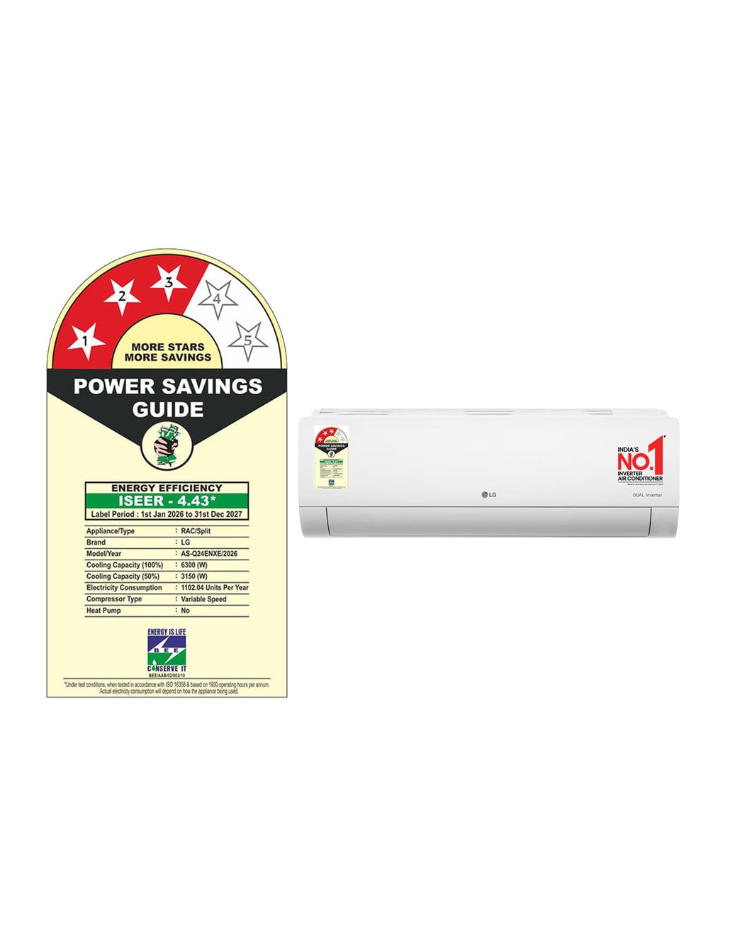 3 Star (2.0) Split AC Price in India - AS-Q24ENXE | LG India