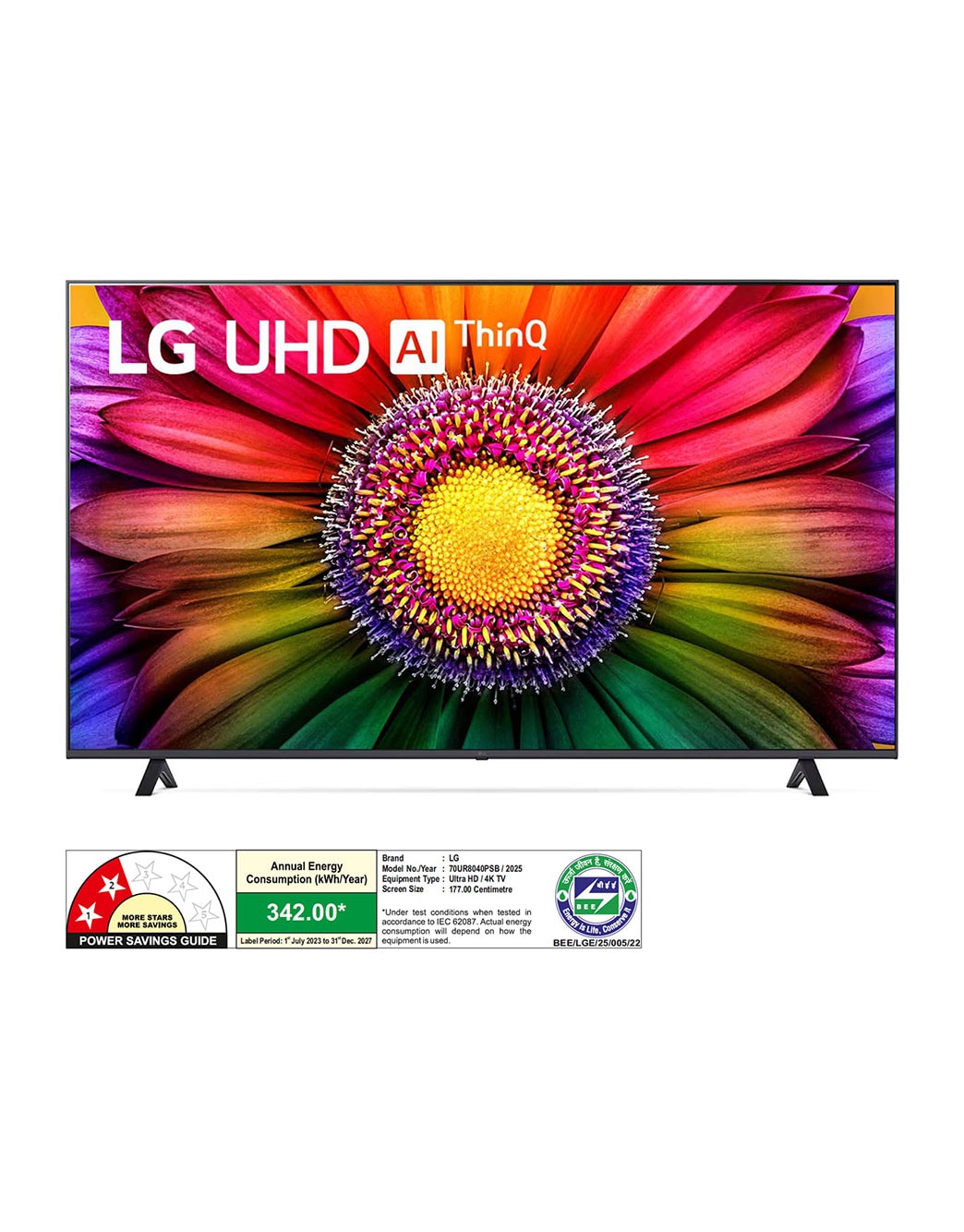 LG 177cm (70 inch) 4K UHD Smart TV - 70UR8040PSB | LG IN