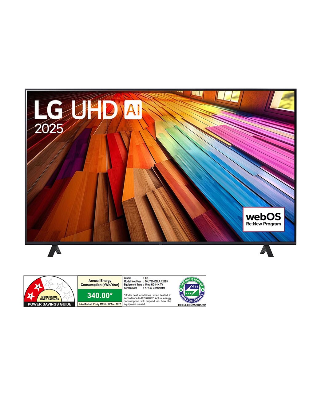 LG 177cm (70 inch) UHD AI 4K Smart TV - 70UT80406LA | LG IN
