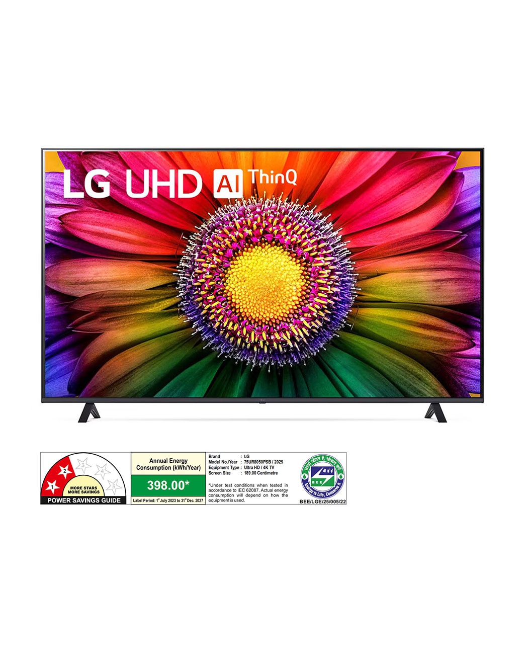 Buy UR80 189cm (75) 4K Smart UHD TV - 75UR8050PSB | LG IN