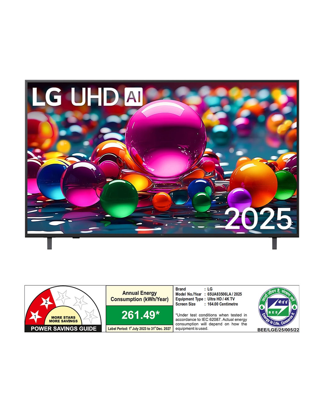 Buy 164cm (65 inch) UHD AI 4K Smart TV – 65UA83506LA | LG IN