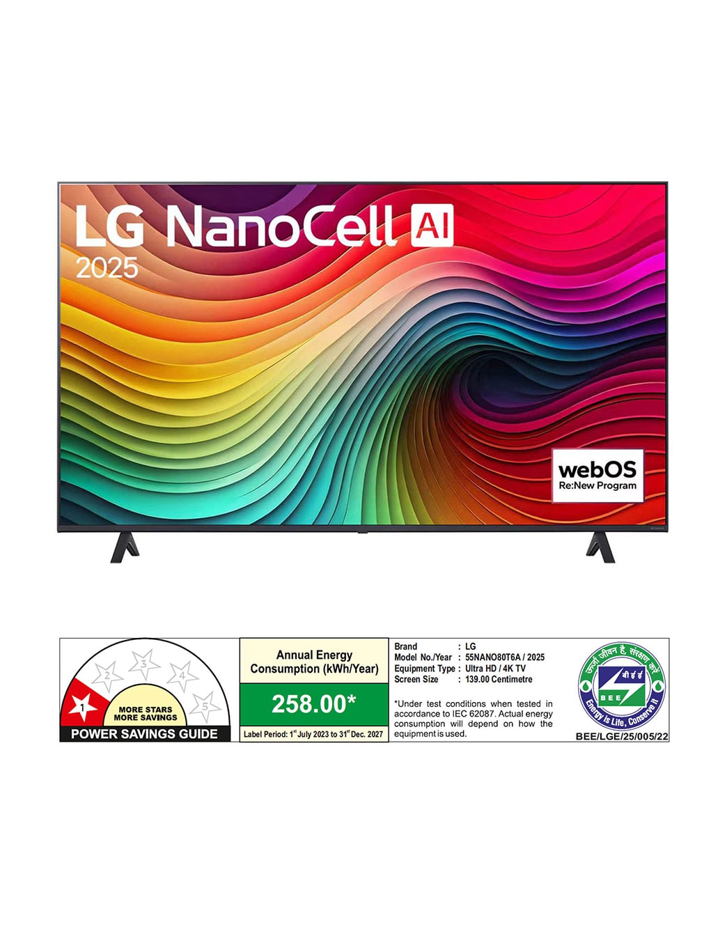 139cm (55 inch) NanoCell 4K Smart TV - 55NANO80T6A | LG IN