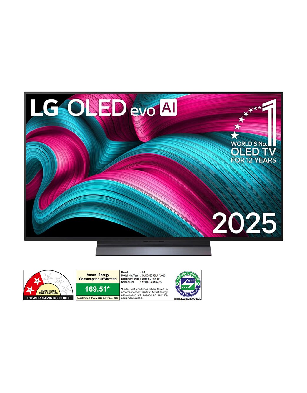 LG 121cm (48 inch) OLED evo Smart TV - OLED48C56LA | LG IN