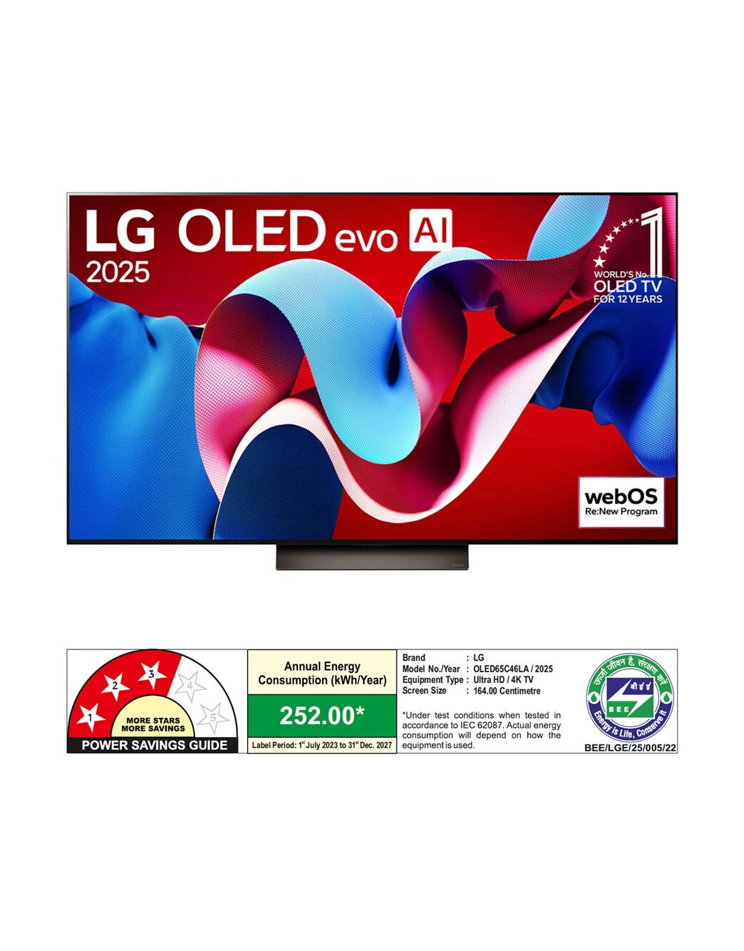 LG 164 cm (65 inch) OLED AI 4K TV - OLED65C46LA | LG India