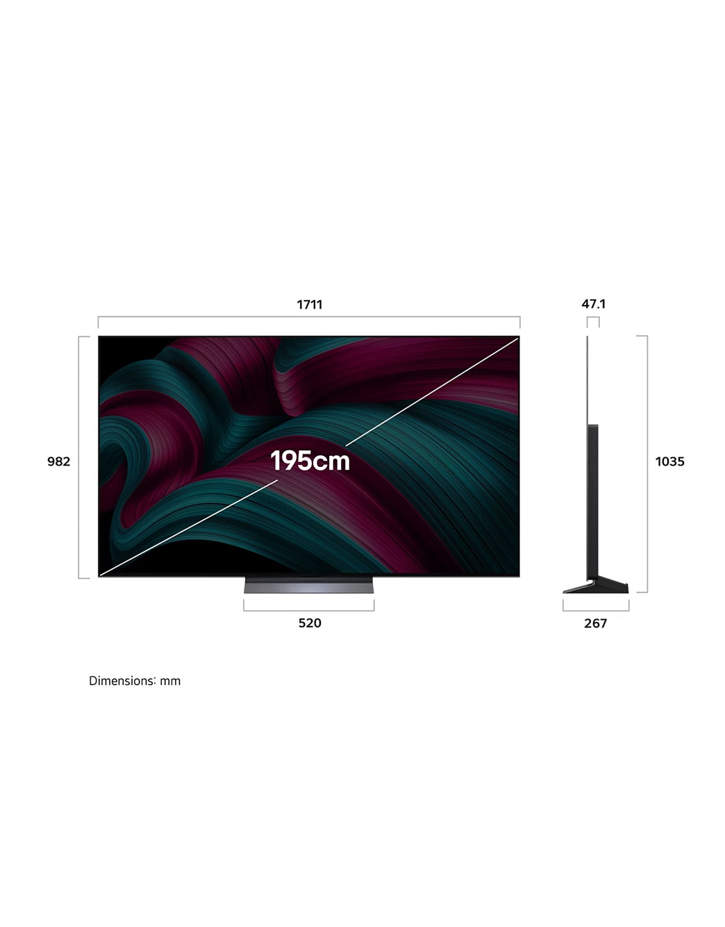 195 cm (77 inch) OLED evo Smart TV - OLED77C56LA | LG India