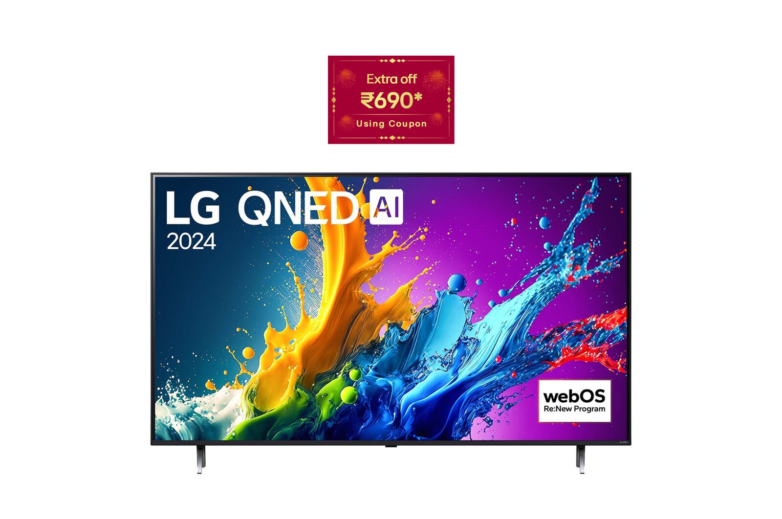 50 (126cm) LG QNED AI QNED82 4K Smart TV 2024 - 50QNED82T6A | LG IN