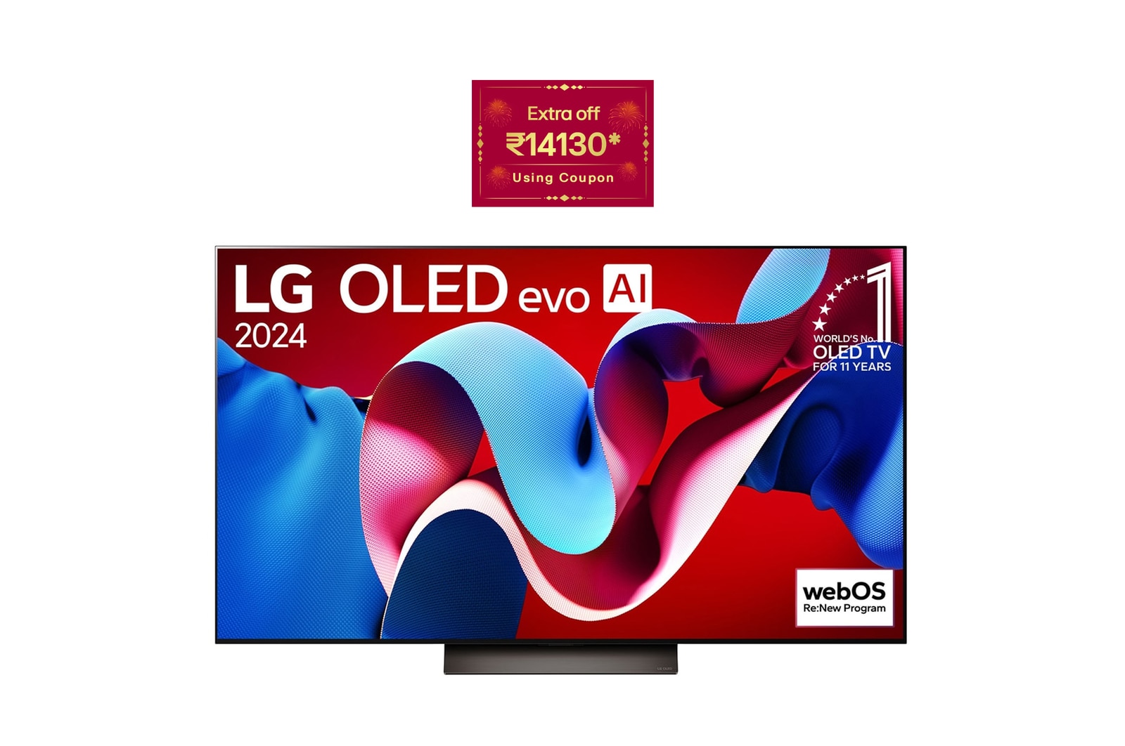 55 (139cm) LG OLED evo AI C4 4K Smart TV 2024 - OLED55C46LA | LG IN