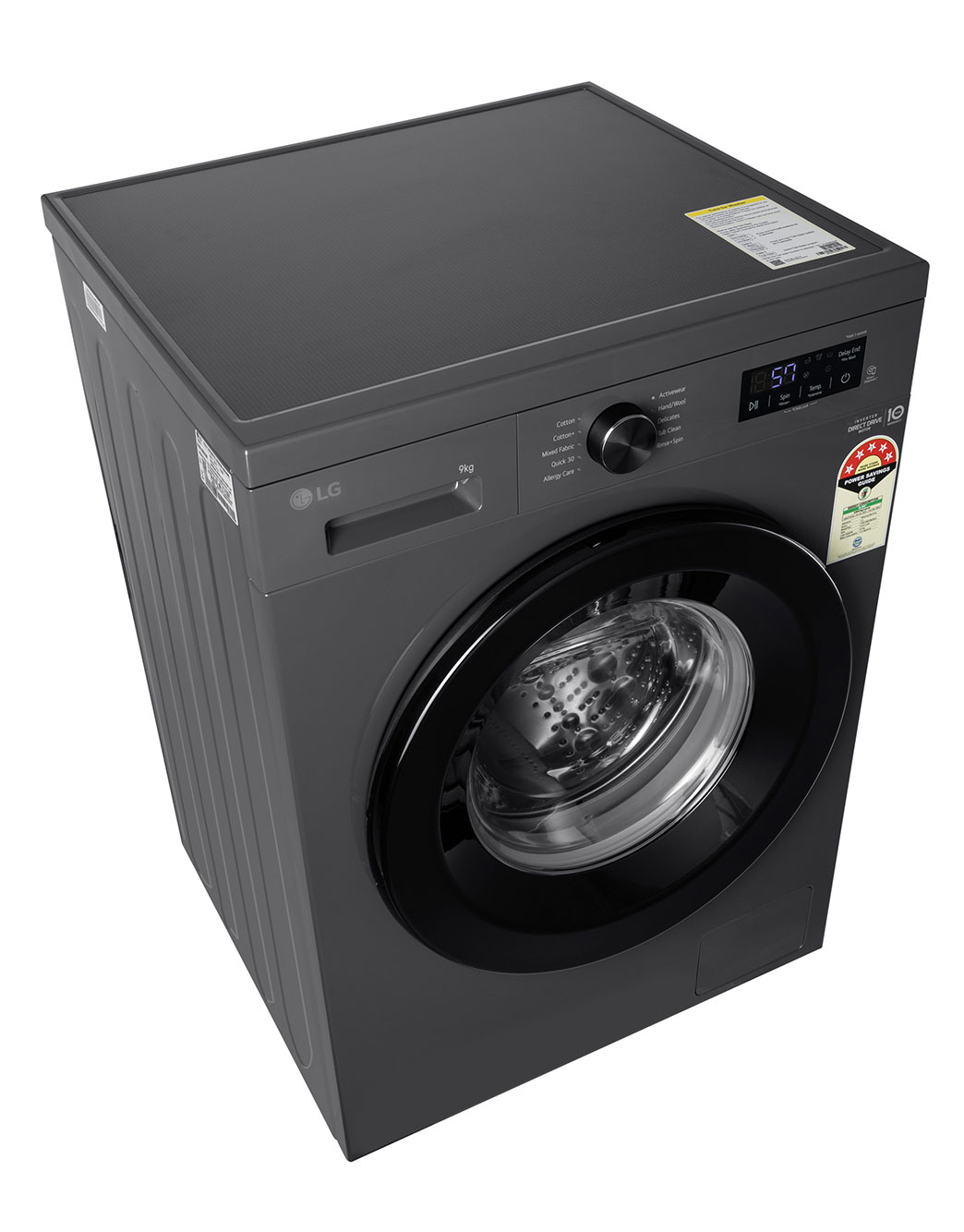 LG 9KG Front Load Washing Machine, Inverter Direct Drive, Middle Black - FHB1209Z2M | LG IN