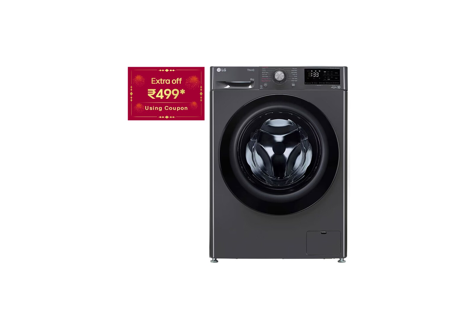 8 KG WiFi Front Load Washing Machine - FHP1208Z5M | LG IN