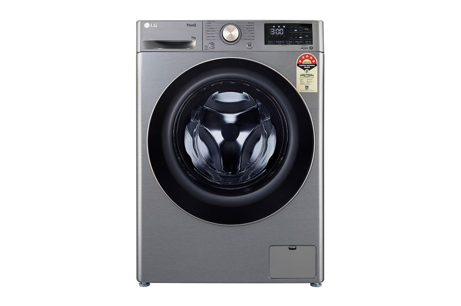 LG 11Kg Front Load Washing Machine - FHP1411Z9P | LG IN