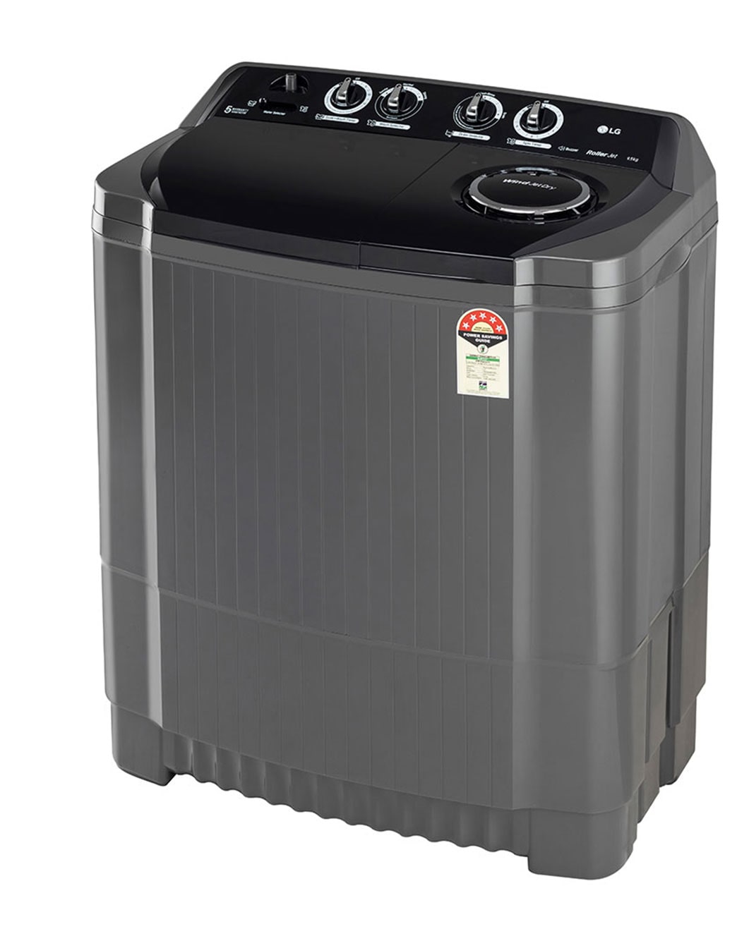 LG 9.5Kg Semi Automatic Washing Machine, , Roller Jet Pulsator + Soak ...