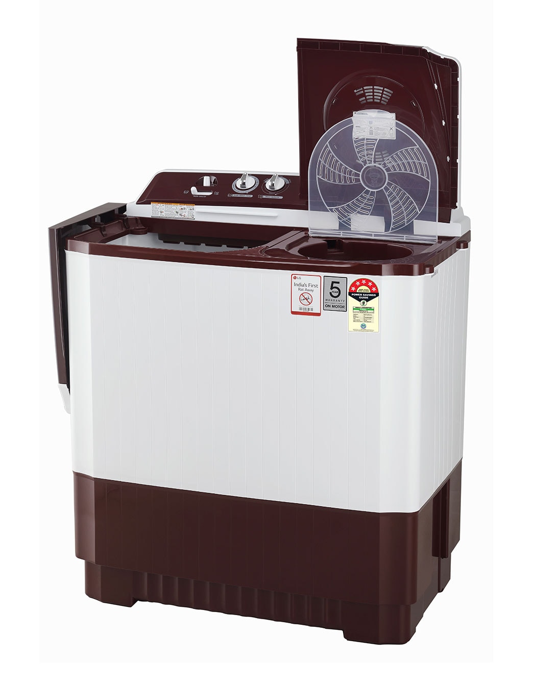 LG 10.5KG Semi Automatic Washing Machine - P105ASRAZ | LG IN