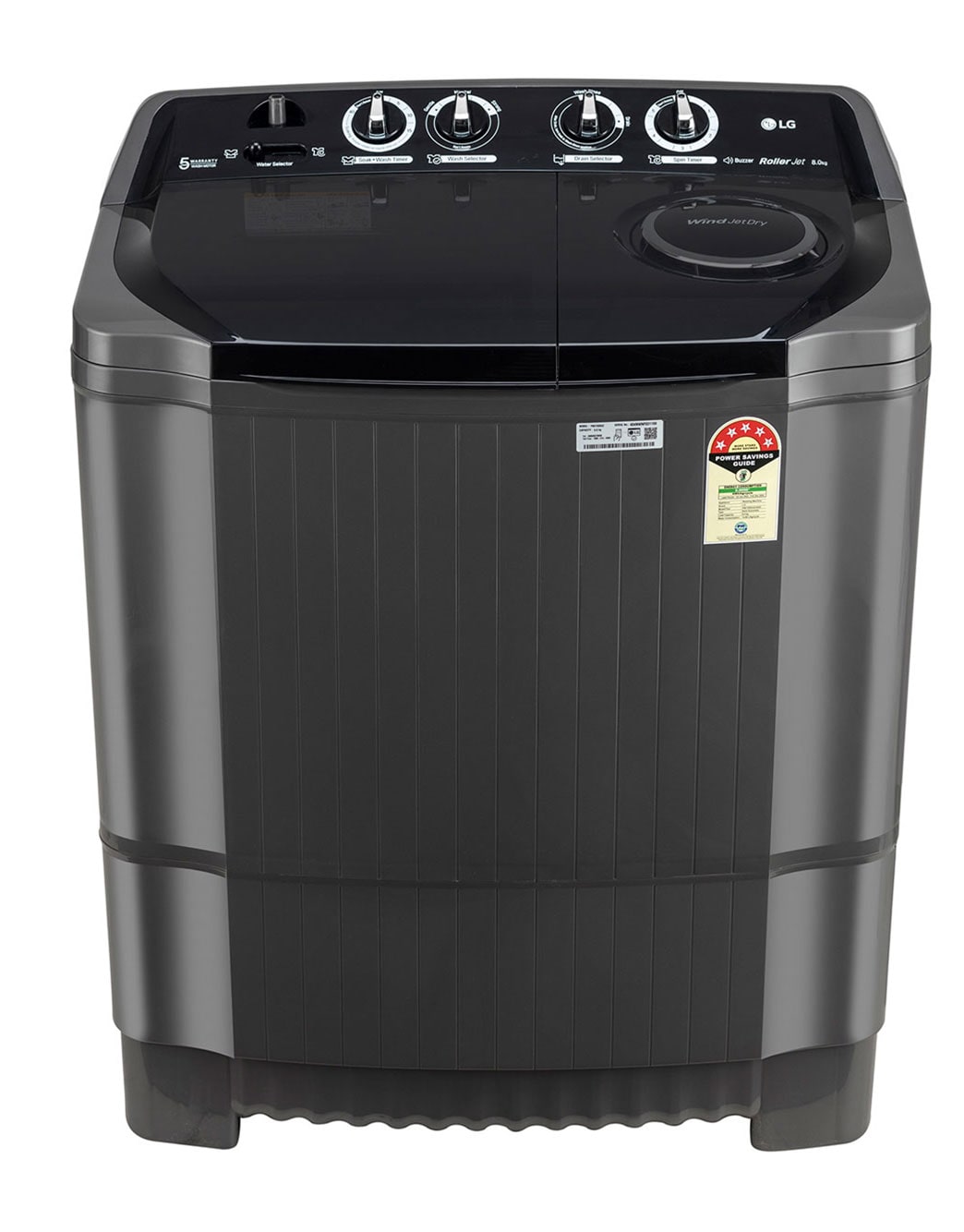 8Kg Semi Automatic TL Washing Machine - P8015SKAZ | LG IN
