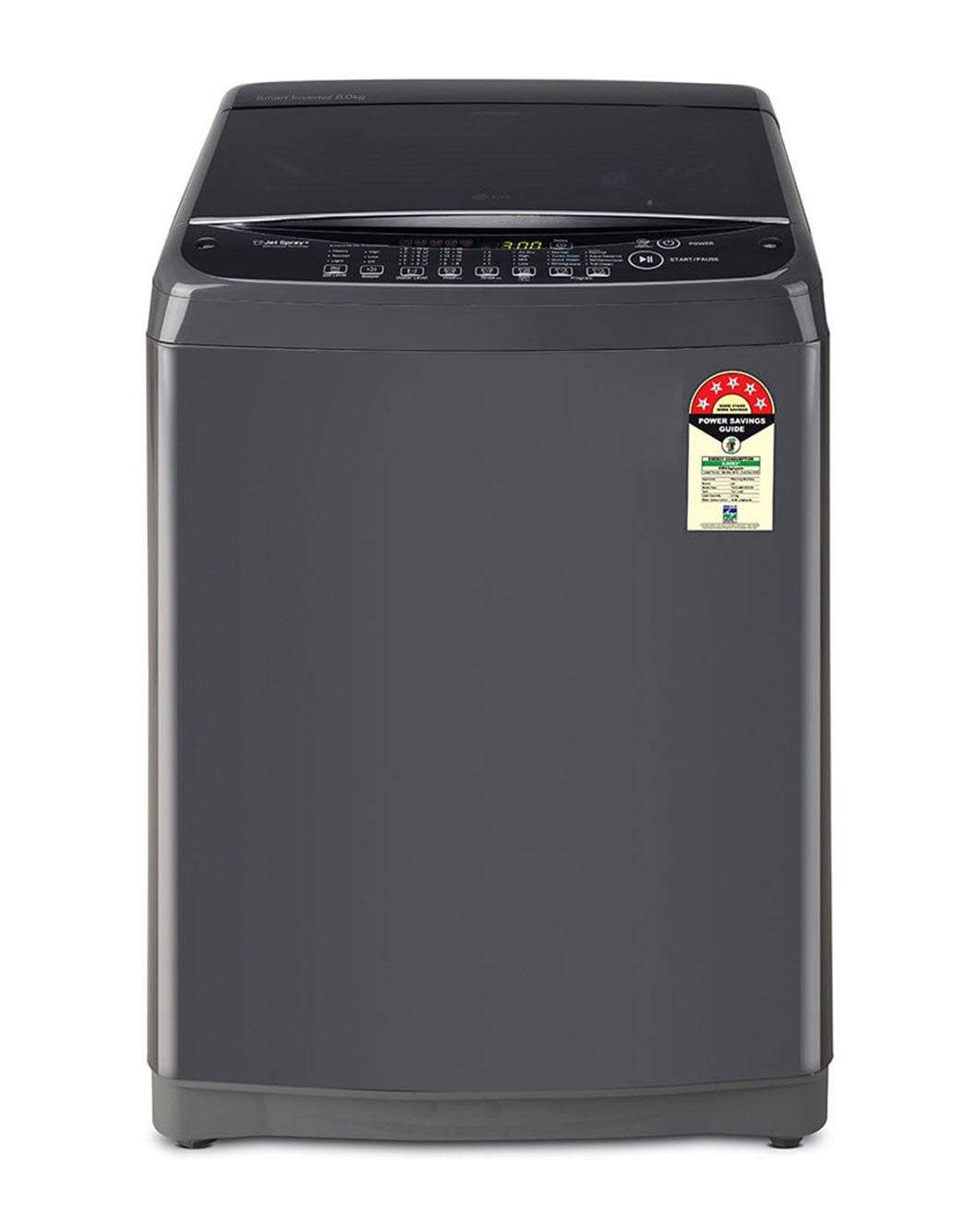 8 Kg Top Load Washer with Smart Inverter - T80SNMB1Z | LG IN